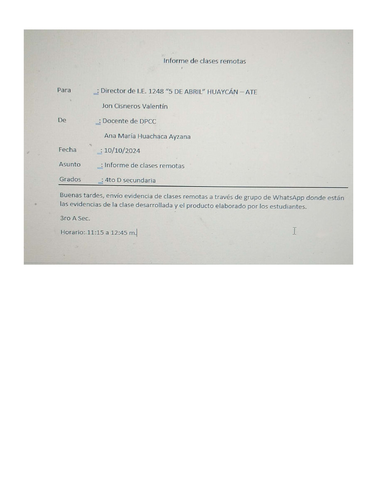 DPCC 4to D Clases Remotas y Evidencias | PDF