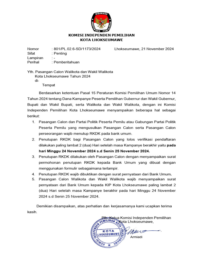 PENUTUPAN RKDK - 21 Nov 2024 | PDF