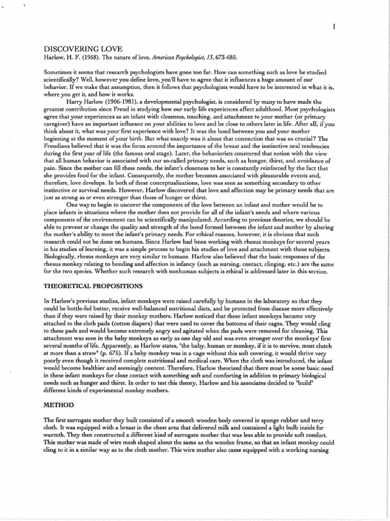 Article 6 - Discovering Love | PDF