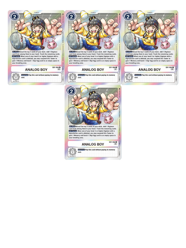 Digimon Card Encyclopedia Proxy 1688149180567 | PDF