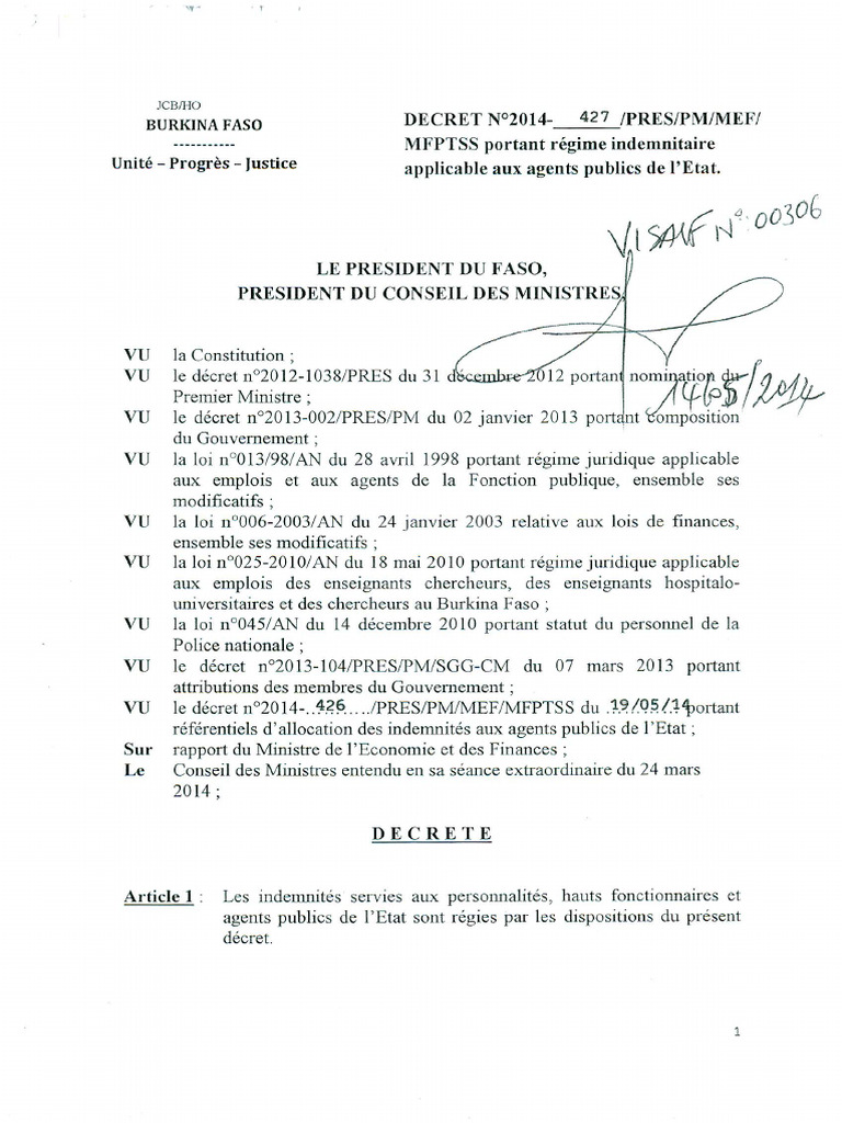 01 Juillet2021-Decret 01 | PDF