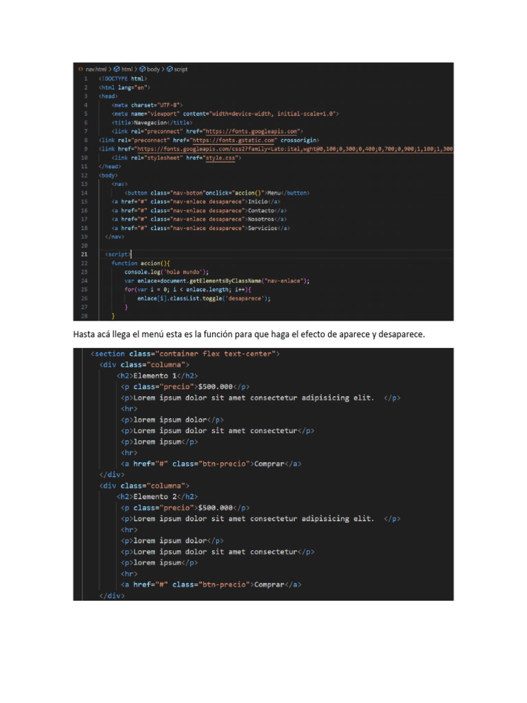 Proyecto1 HTML | PDF