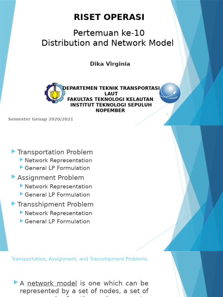 Transportation and Network Models Guide | PDF | Linear Programming ...