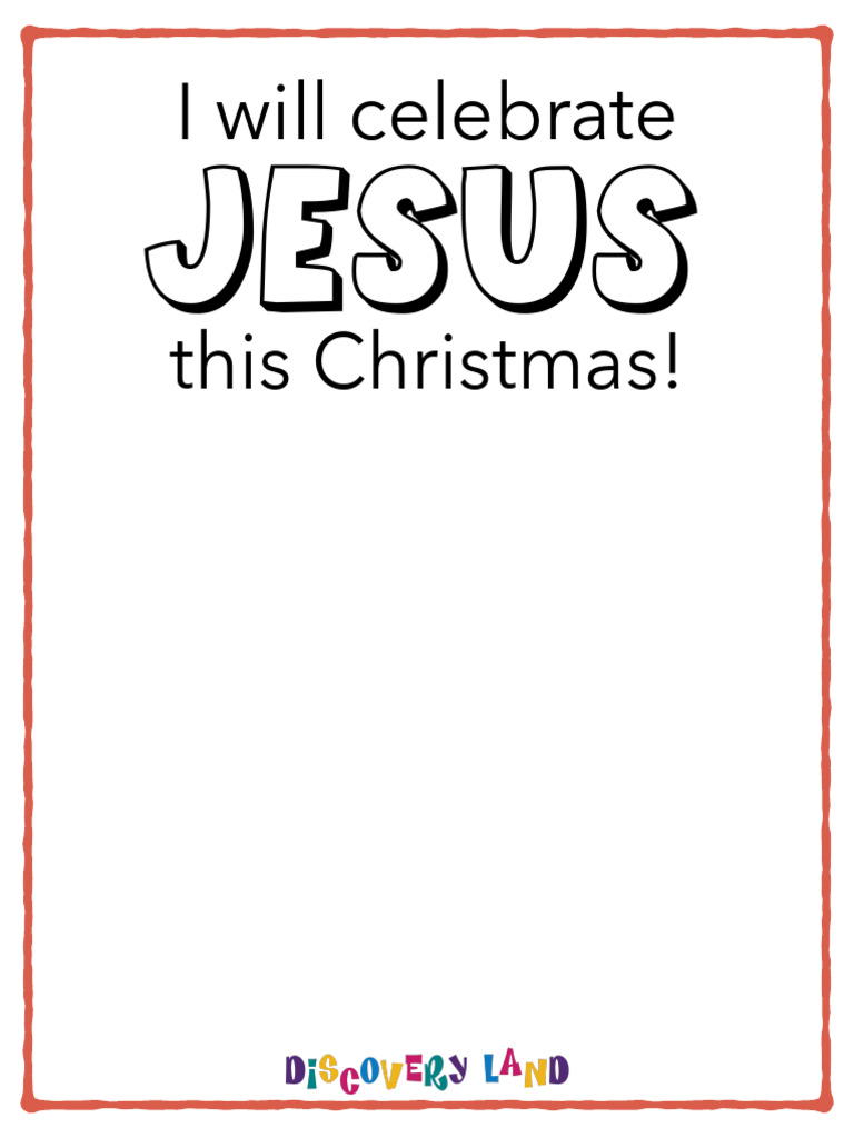 Lesson 2 Art - Celebrate Jesus Poster | PDF
