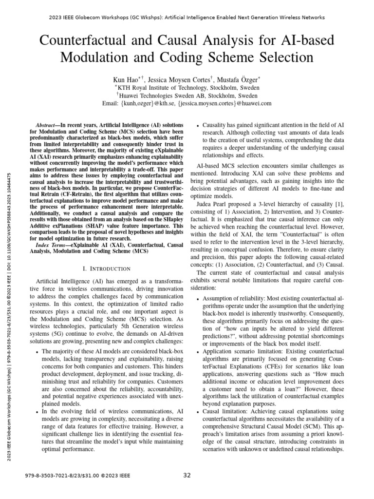 Counterfactual_and_Causal_Analysis_for_AI-Based_Modulation_and_Coding ... Counterfactual_and_Causal_Analysis_for_AI-Based_Modulation_and_Coding ...