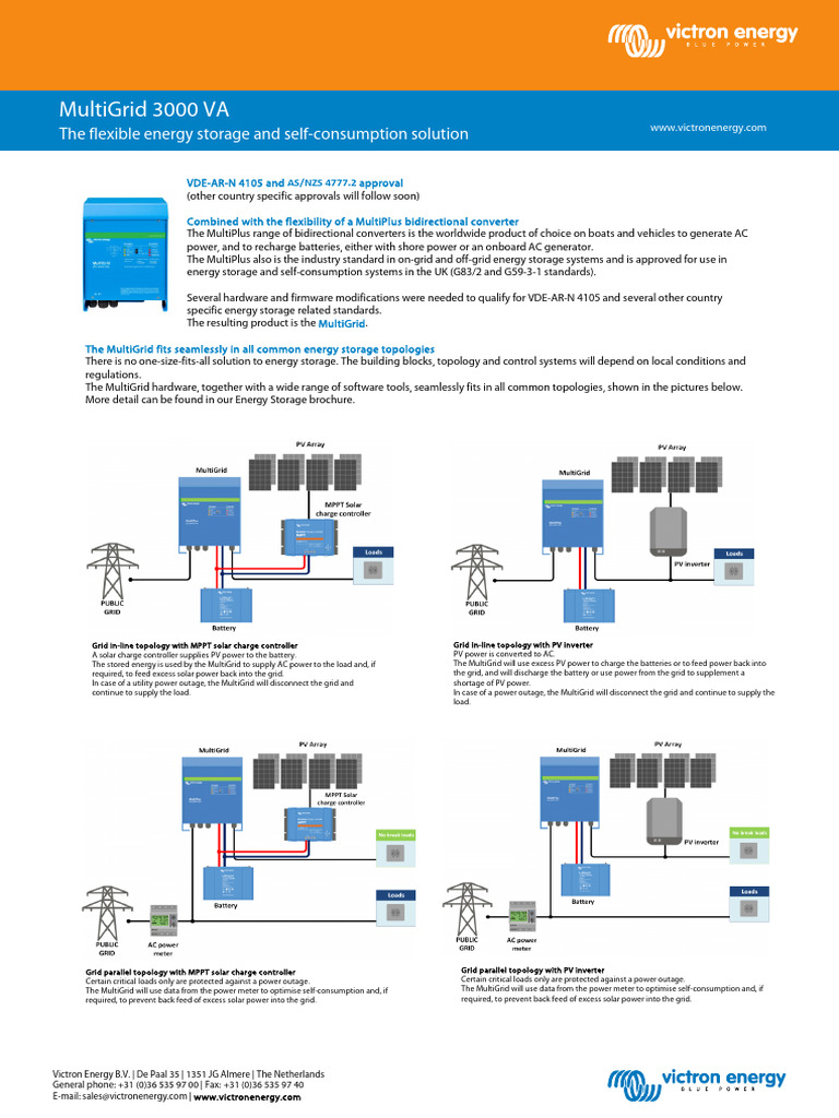 00 02 Inversor VICTRON Datasheet-MultiGrid-3000VA-EN (puede vertir a ...