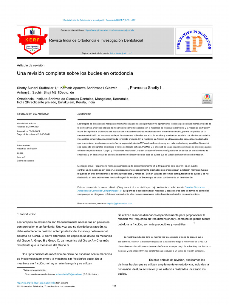 Una Revisión Completa Sobre Los Bucles en Ortodoncia | PDF | Ortodoncia | Fuerza