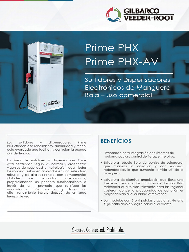 Surtidores Electrónicos Prime PHX para Comercio | PDF | Filtración ...