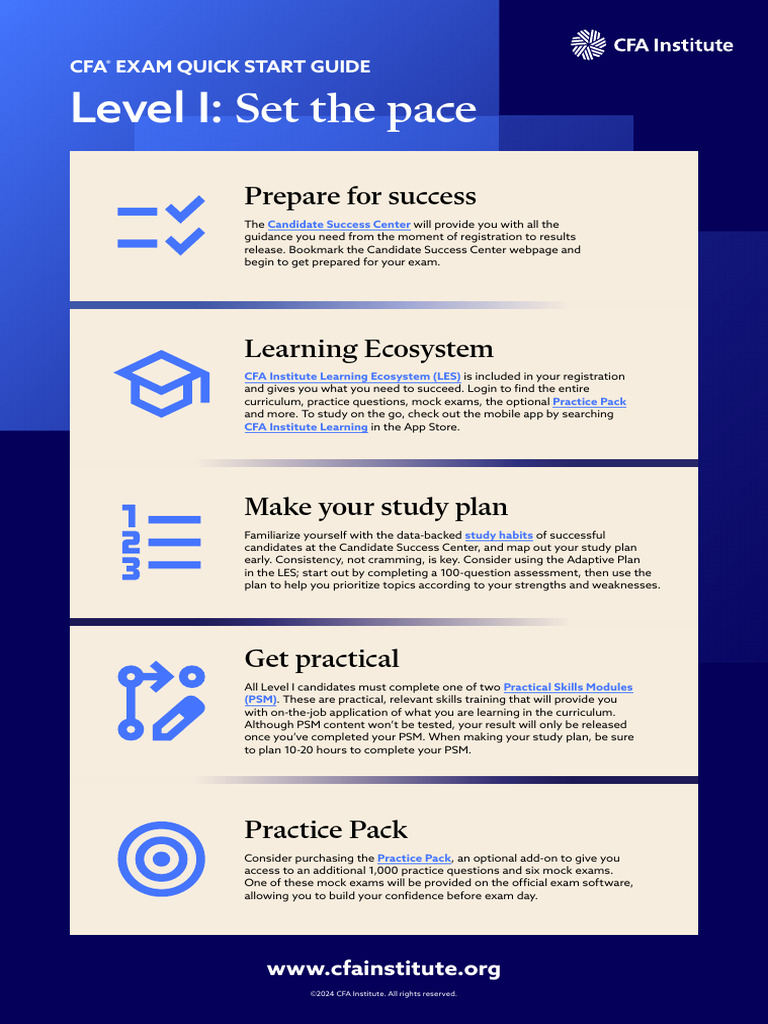 Cfa Program Quick Start Guide Level 1 CBT | PDF