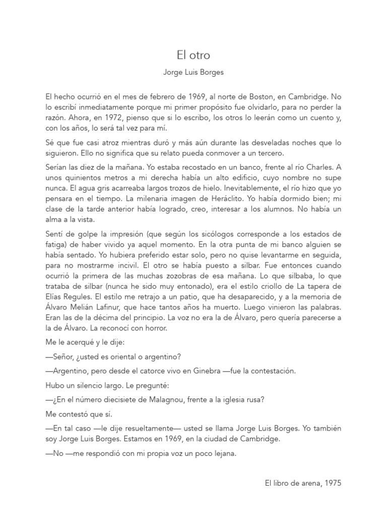 El otro_JL Borges | PDF