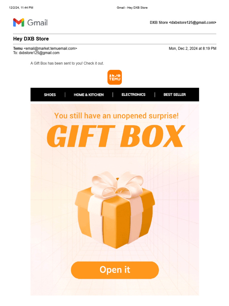 Gmail - Hey DXB Store | PDF