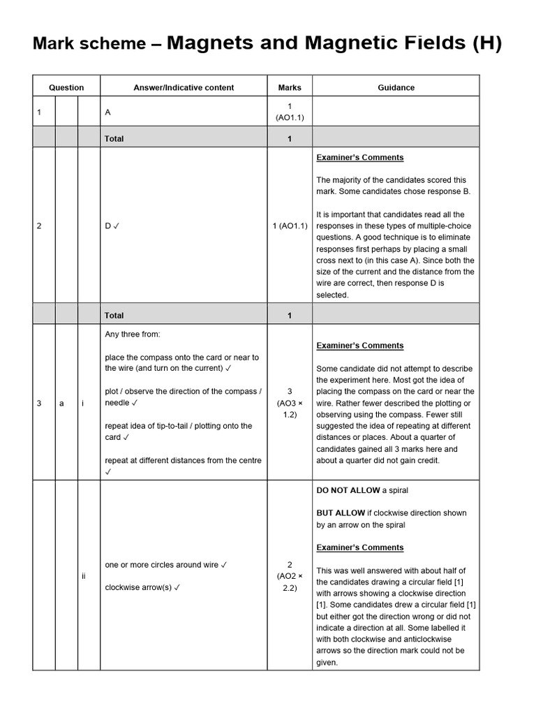 P4 Magnetism ANS (PMT MERGE) | PDF | Transformer | Inductor