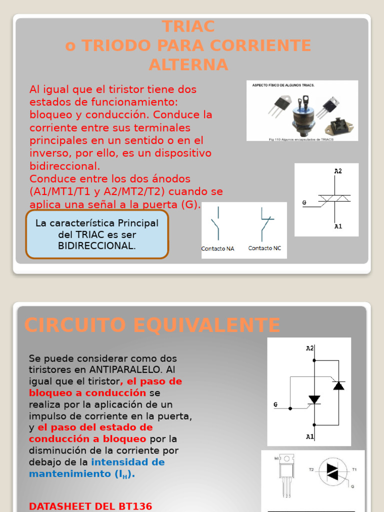 TRIAC | PDF | Corriente eléctrica | Energia electrica
