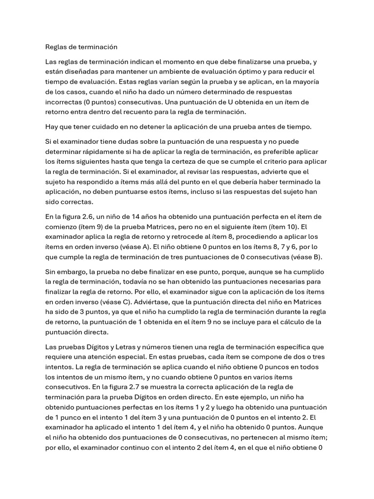 Reglas de Terminacíon | PDF | Aprendizaje | Ritmo