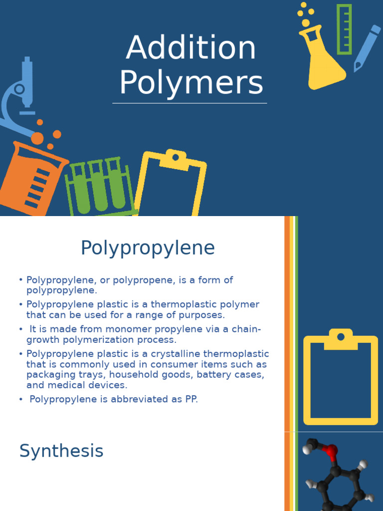 1 Addition Polymers Pdf Polystyrene Thermoplastic