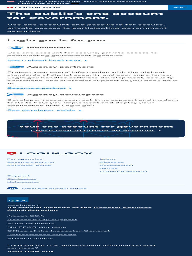 Secure Access with Login.gov | PDF
