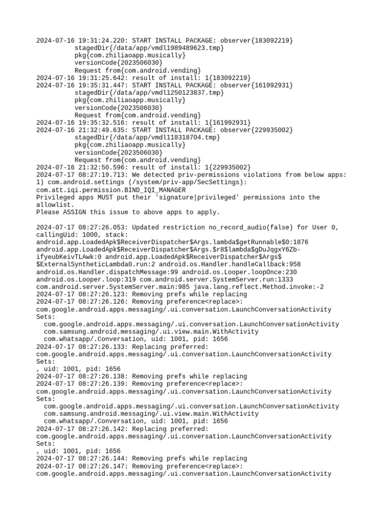 Pm Debug Info | PDF | Android (Operating System) | Computing
