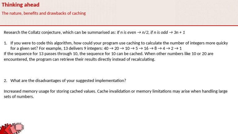 04. A-Level - The nature, benefits and drawbacks of caching Activity 2 ... 04. A-Level - The nature, benefits and drawbacks of caching Activity 2 ...