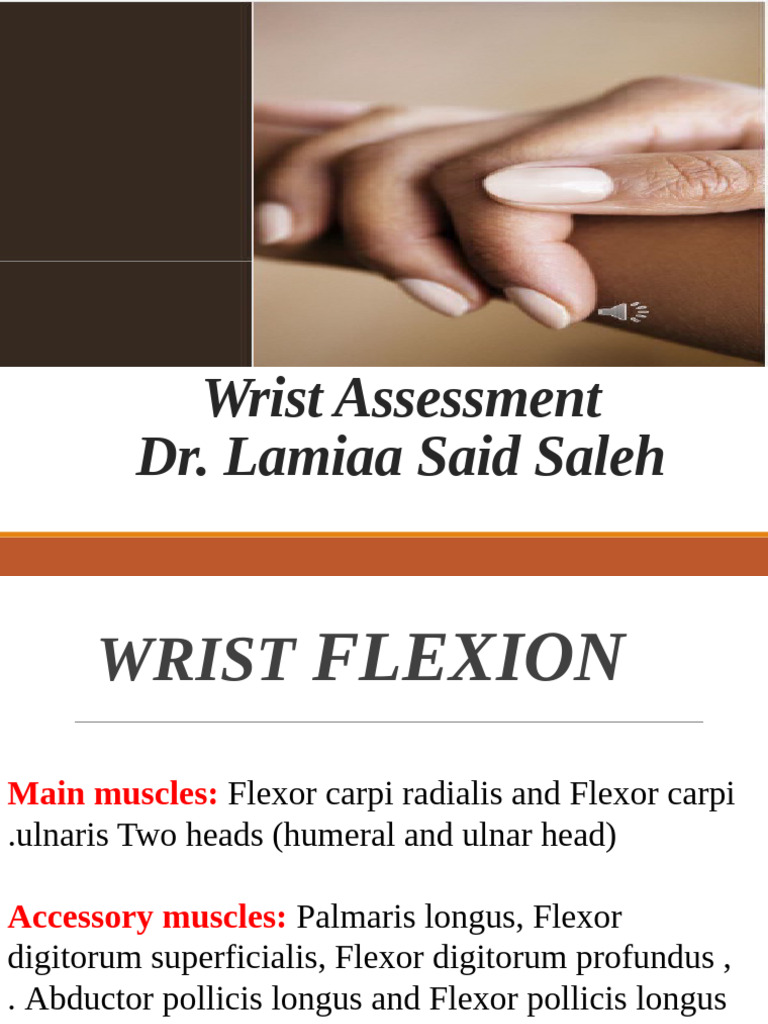 Wrist Assessment | PDF | Anatomical Terms Of Motion | Hand