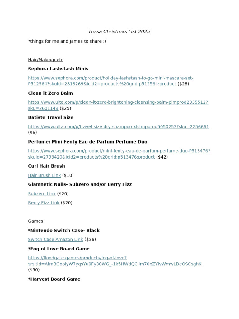 Christmas Document | PDF