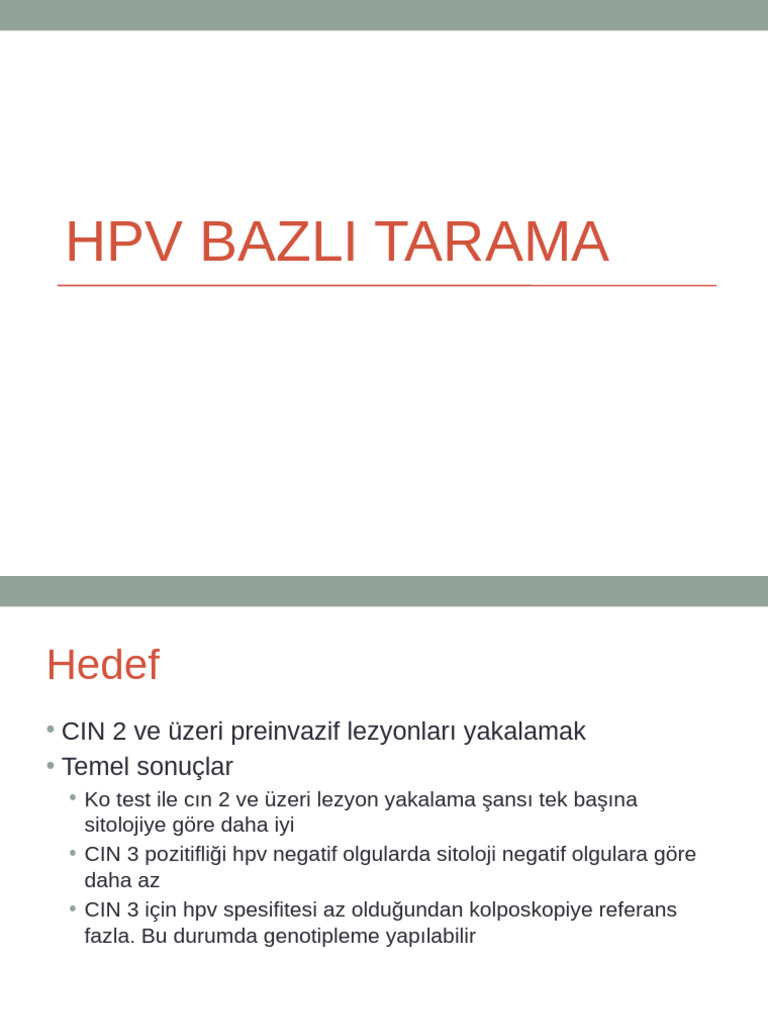 9 - HPV Bazlı Tarama | PDF