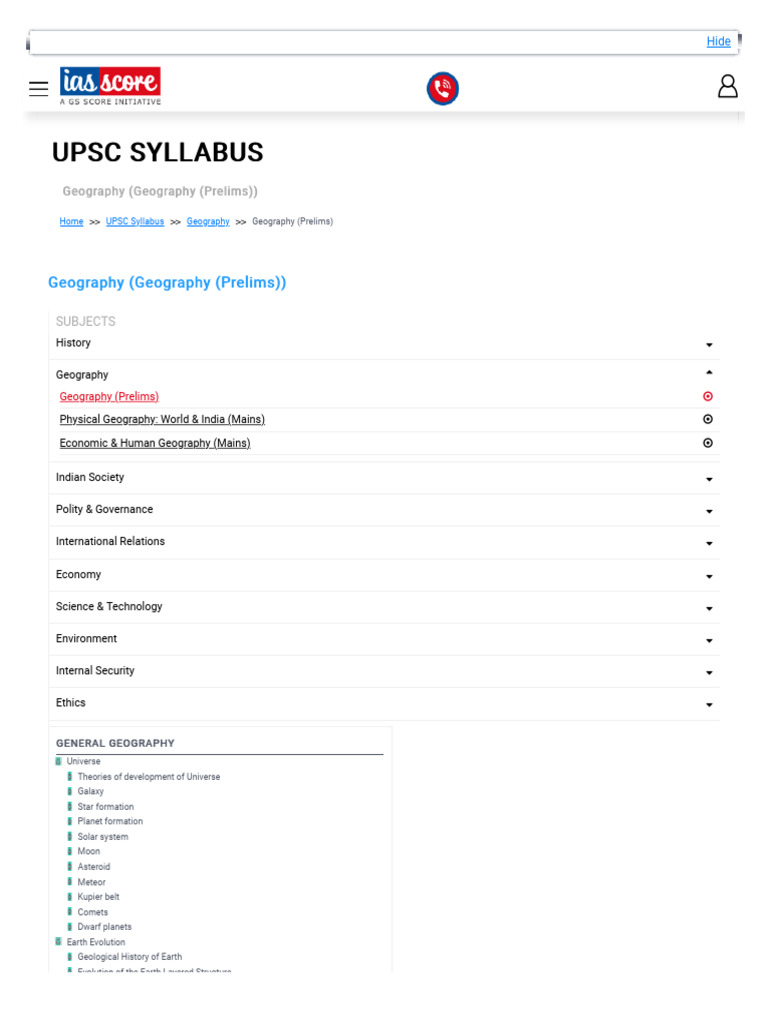Geo Micro Syllabus | PDF | Atmospheric Circulation | Oceans