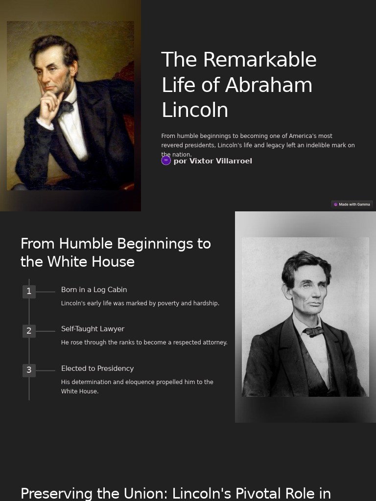 The Remarkable Life of Abraham Lincoln | PDF | Abraham Lincoln ...
