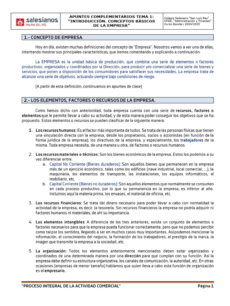 Conceptos Básicos de Empresa | PDF | Justicia | Crimen y violencia
