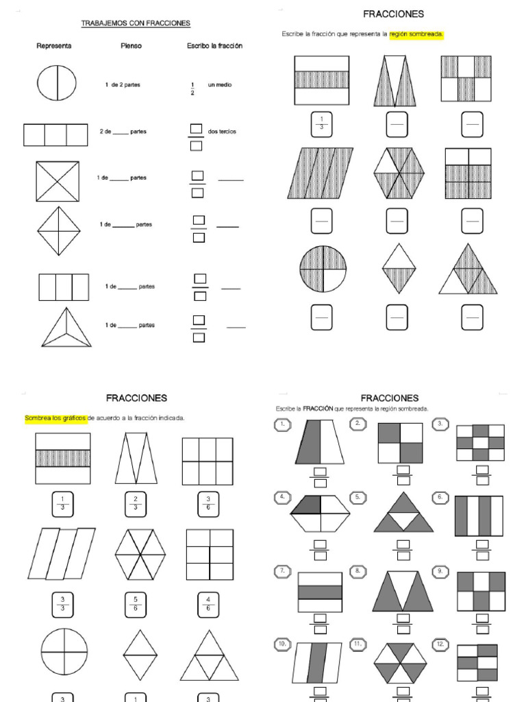 Practicamos Fracciones | PDF