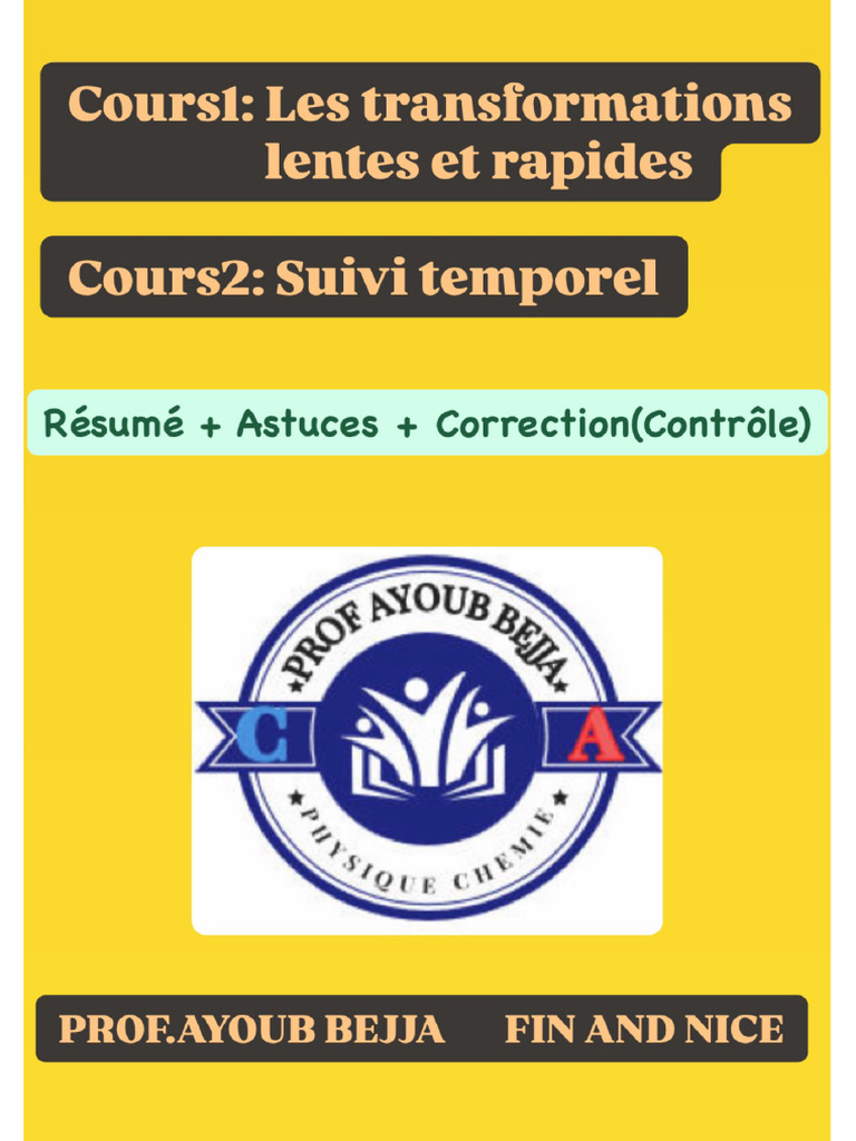 Suivi Temporel (Résumé + Astuces) | PDF