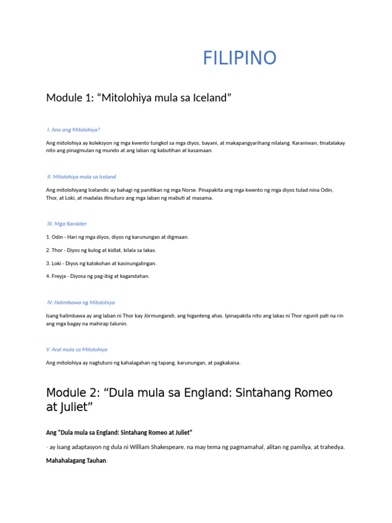 FILIPINO | PDF
