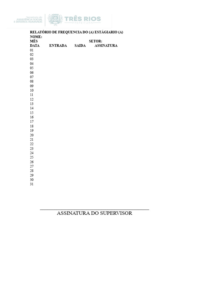 Relatório de Frequencia Do Ciee | PDF