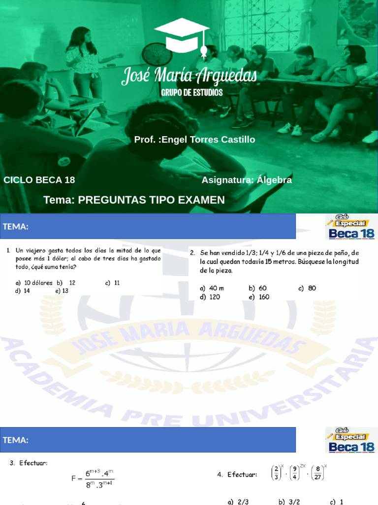 Algebra y Geometria Fijas | PDF