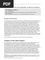 Rise and Fall of the Mali Empire | PDF