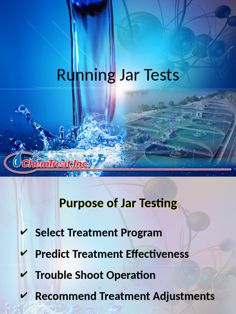 Running Jar Tests Pdf Chemical Substances Chemistry