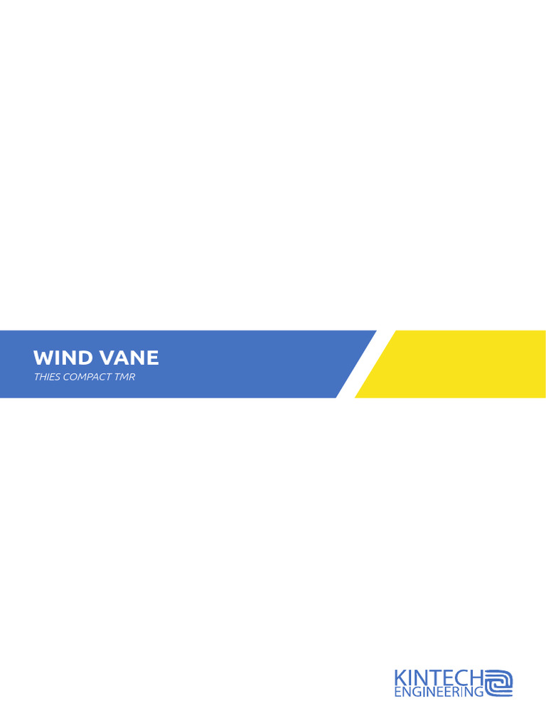 EN Wind Vane Thies Compact TMR | PDF | Electrical Engineering ...