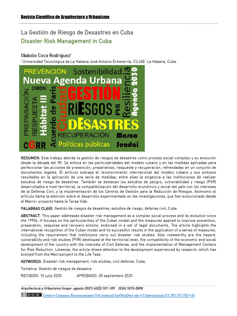 101-109 GRD | PDF | Defensa Civil | Cuba