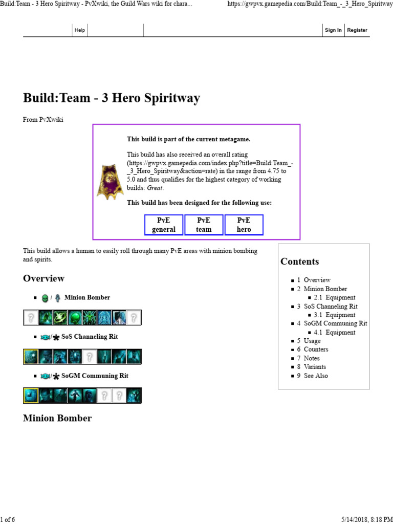 Build - Team - 3 Hero Spiritway - PvXwiki, The Guild Wars Wiki For ...