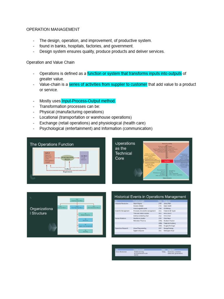Operation Management | PDF | Reliability Engineering | Six Sigma