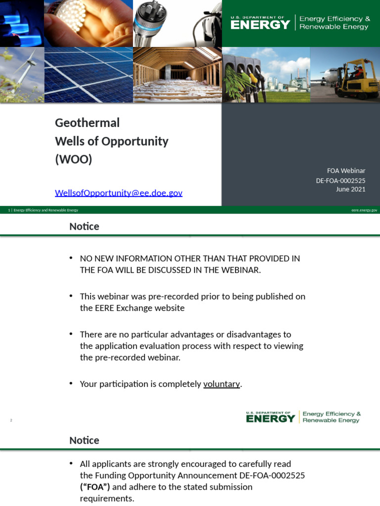 DE-FOA-0002525 Applicant Webinar Presentation Exchange NOaudio | PDF ...