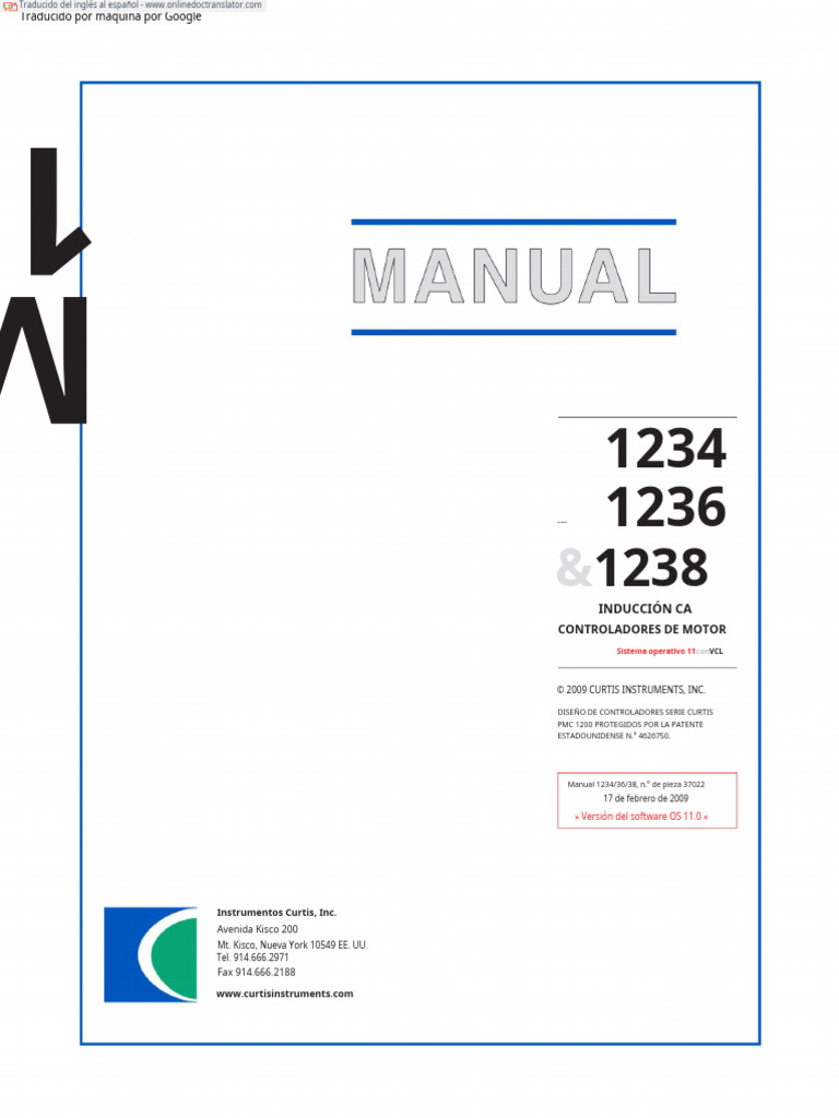 1234 36 38 Manual Rev Feb 09 MANUAL CURTIS Español[1].en.es (1) | PDF ...