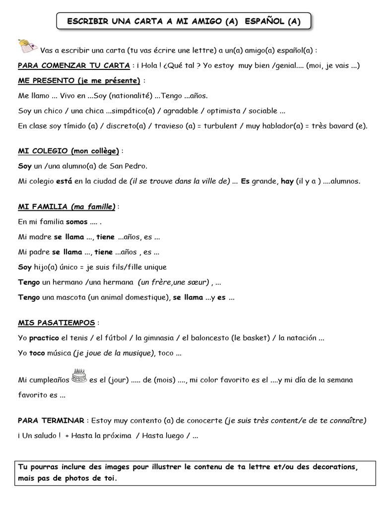 Escribir Una Carta | PDF