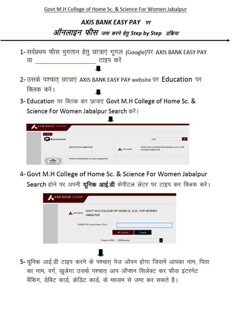 Axis Bank Easy Pay | PDF