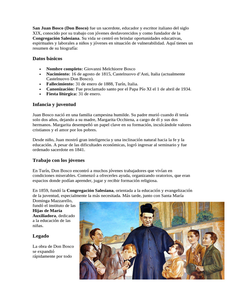 San Juan Bosco | PDF