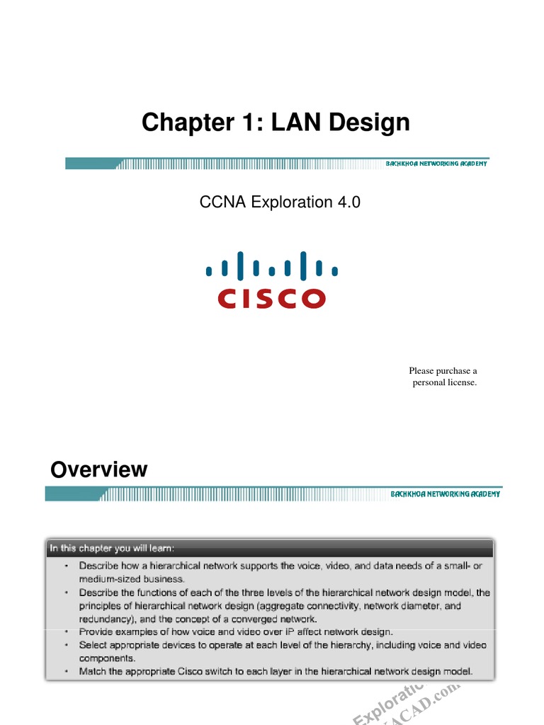 CCNA Exp3 - Chapter01 - Lan Design | Download Free PDF | Network Switch | Computer Network