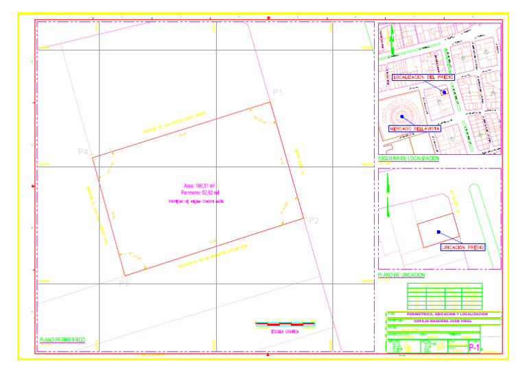 Plano Peirmetrico, Ubicacion y Localizacion-Layout1 | PDF