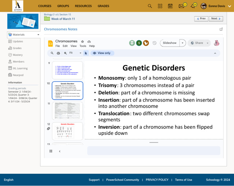 Biology Chromosome Study Guide | PDF | Genetics | Cell Nucleus