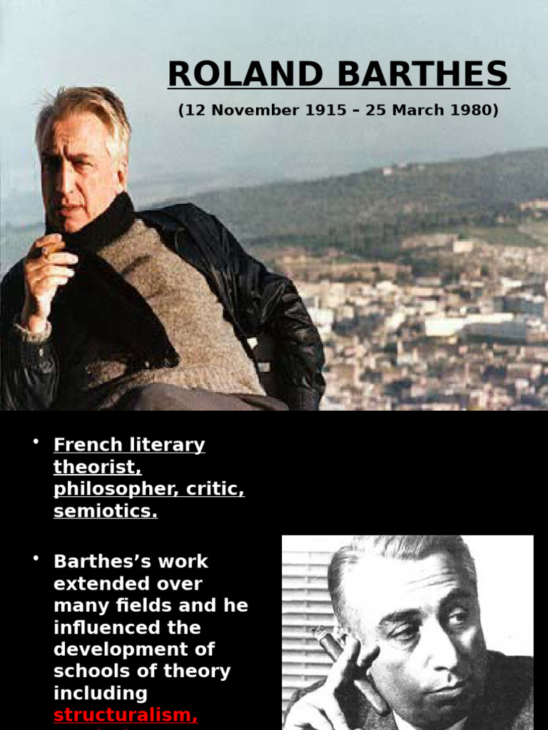 ROLAND_BARTHES | PDF | Semiotics | Linguistics