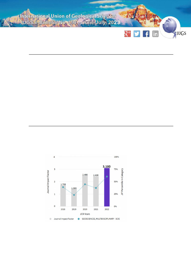IUGS-E-IUGS - Ebulletin - No - 198 June-July - 2023 - Final | PDF ...