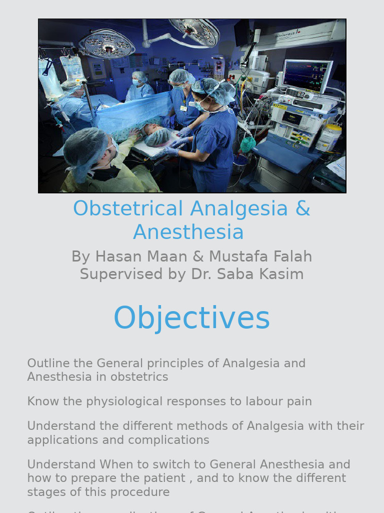 Obstetrical Analgesia and Anesthesia | PDF | Childbirth | Anesthesia